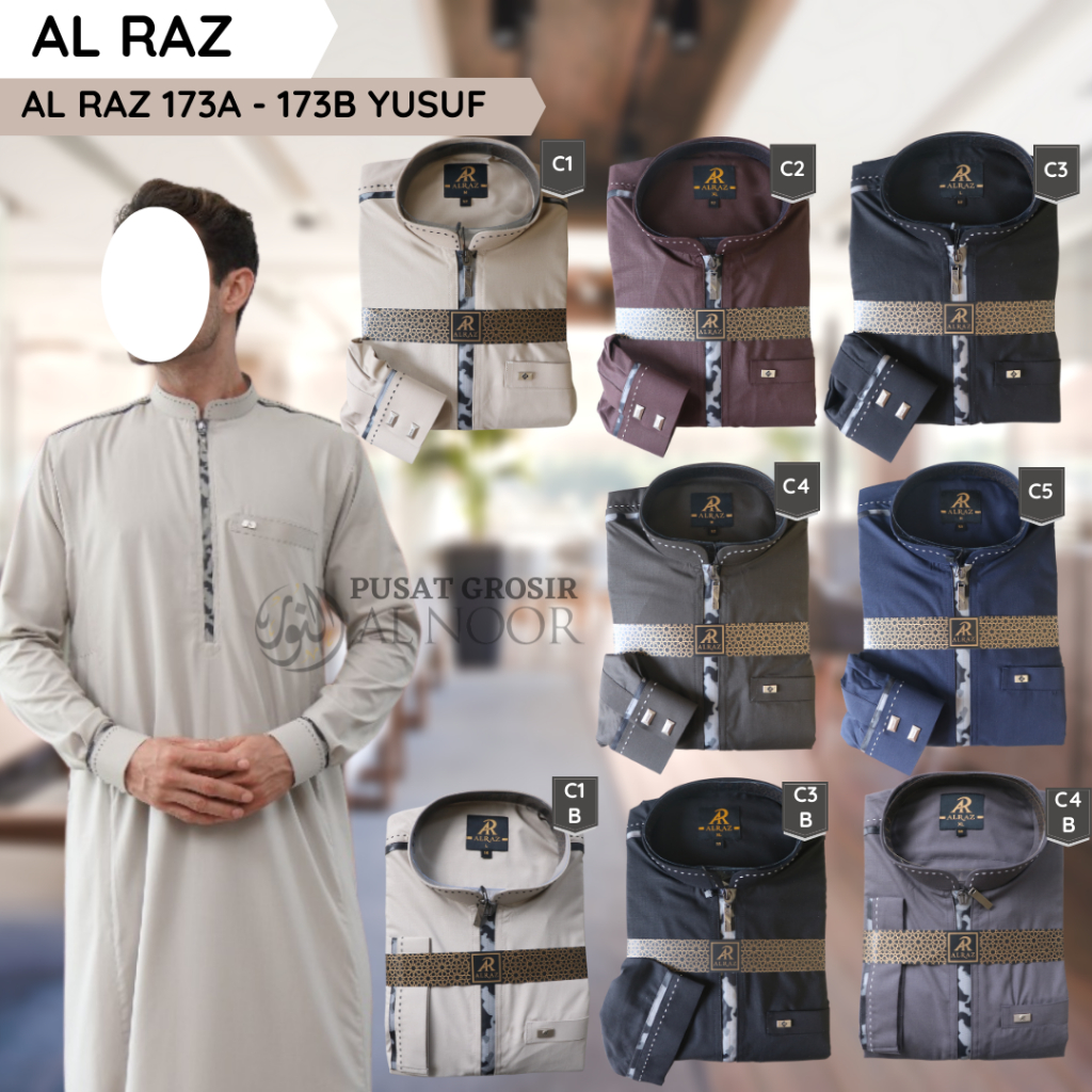 Jual Jubah Saudi | Gamis Pria | Al Raz Kombinasi Warna Manset & Non ...