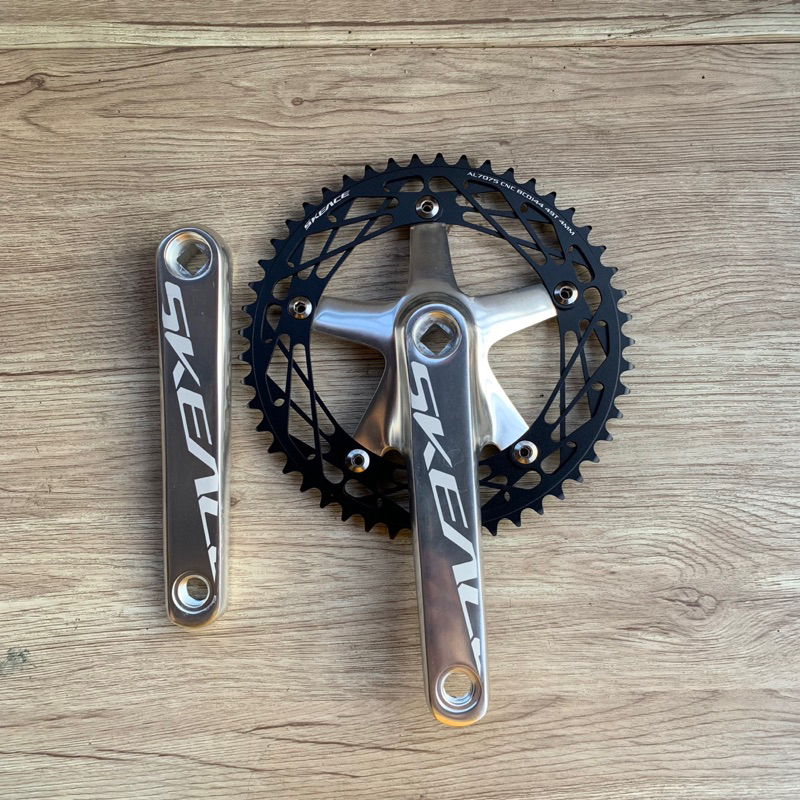 Jual Crank Skeace BB Kotak 49t BCD 144 165 mm Fixie Fixed Gear Single ...