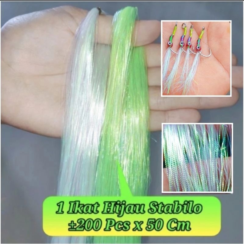 Jual 200PCS X 50 CM Benang Sutra Kilap | Benang Assist Hook | Umpan ...