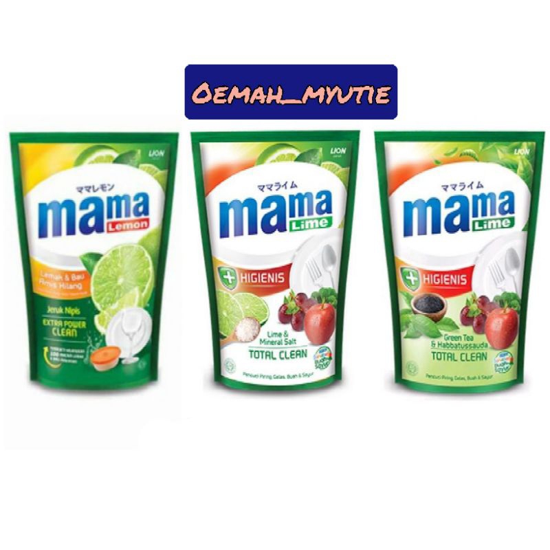 Jual Mama Lemon/Mama Lime 680-780 Ml/Cairan Pencuci Piring Buah dan ...