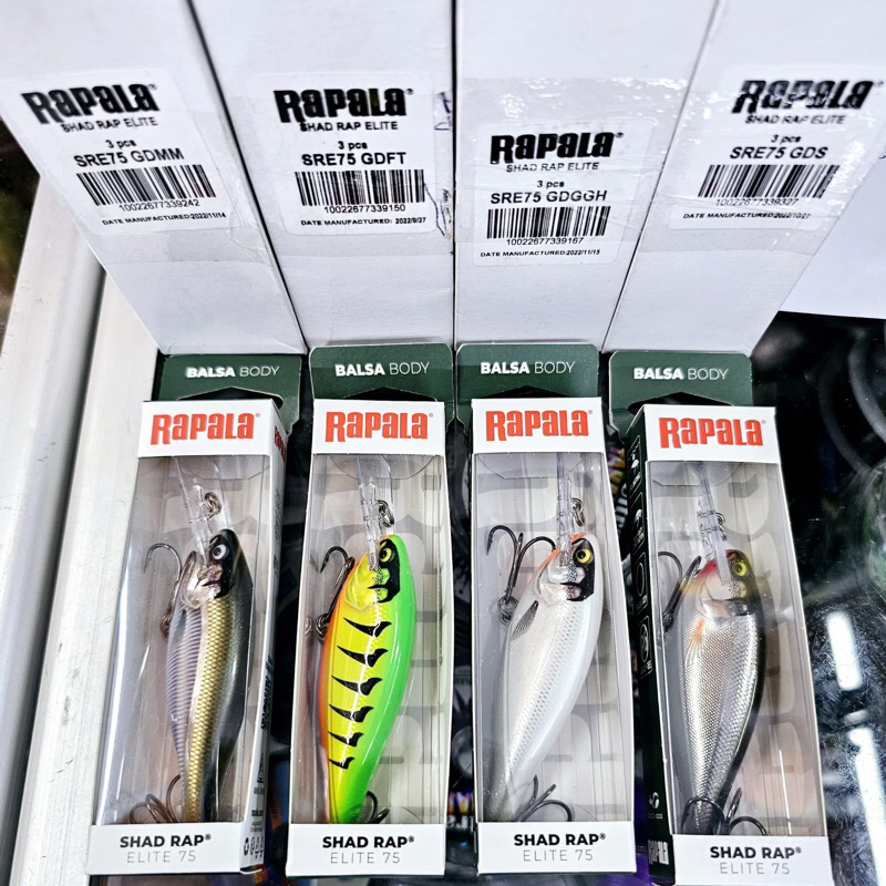 Jual Umpan Casting Minnow Rapal Shad Rap Elite 75 | Shopee Indonesia
