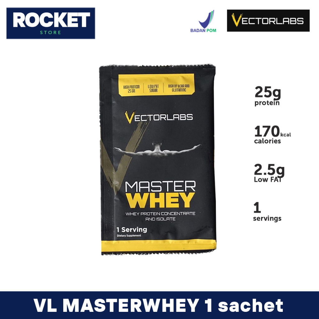 Jual VECTORLABS Masterwhey sachet eceran ecer 45 gram - Master Whey ... Jual VECTORLABS Masterwhey sachet eceran ecer 45 gram - Master Whey ...