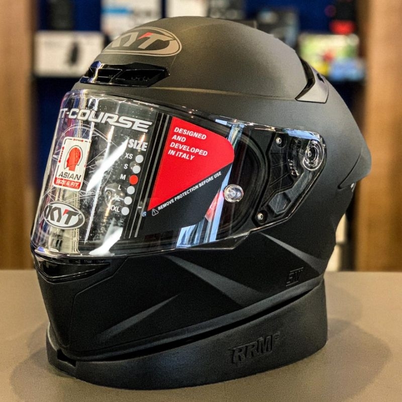 Jual KYT TT COURSE BLACK DOFF HITAM DOFF | Shopee Indonesia