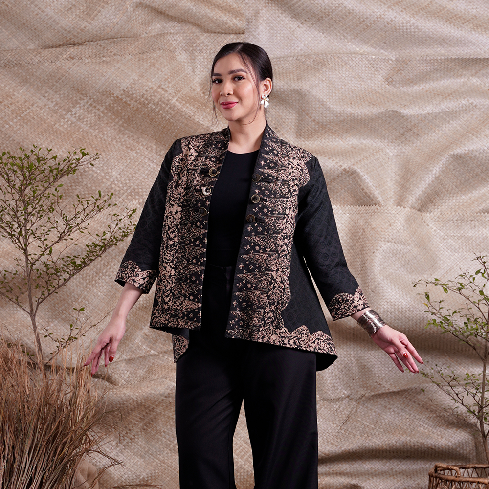 Jual NONA RARA - Jesse Dobi T2346, Baju Batik Kasual Modern | Shopee Indonesia
