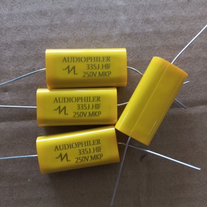 Jual kapasitor audiophiler 3,3uf 250v 335J capasitor audio philer 3.3uf 335 | Shopee Indonesia