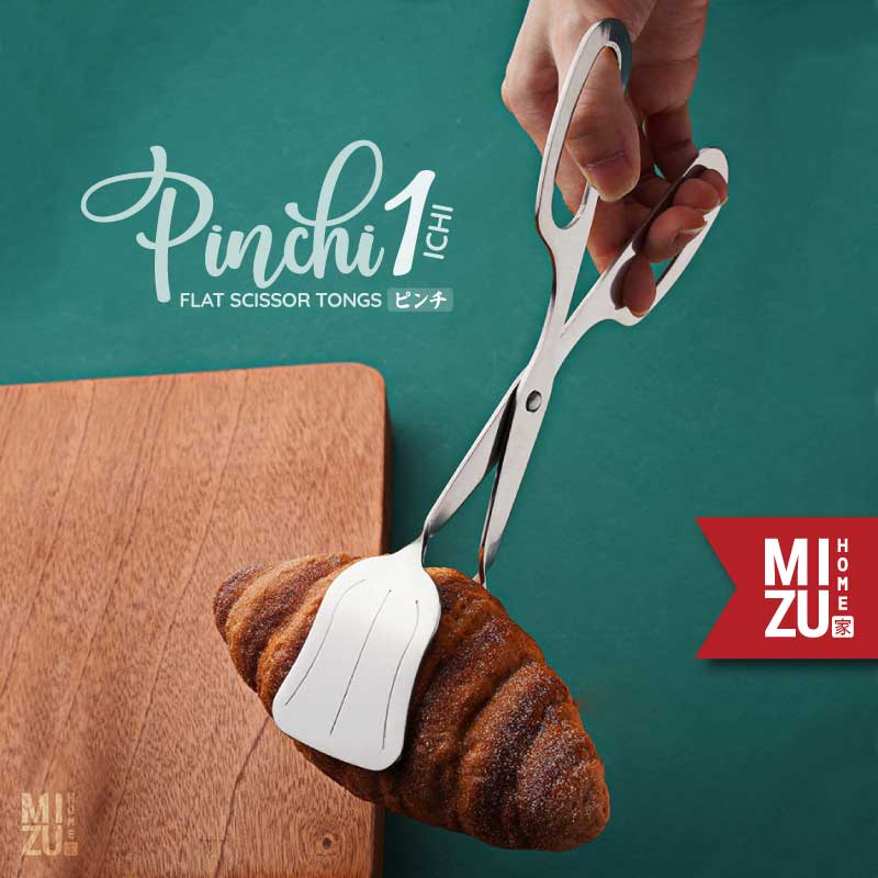 Jual MIZU PINCHI-ICHI Flat Scissor Tongs Stainless Penjepit Daging ...