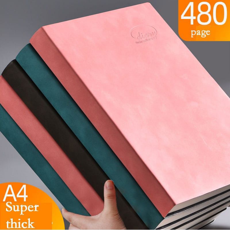 Jual Notebook A4 tebal bisnis besar kotak super tebal buku harian ...