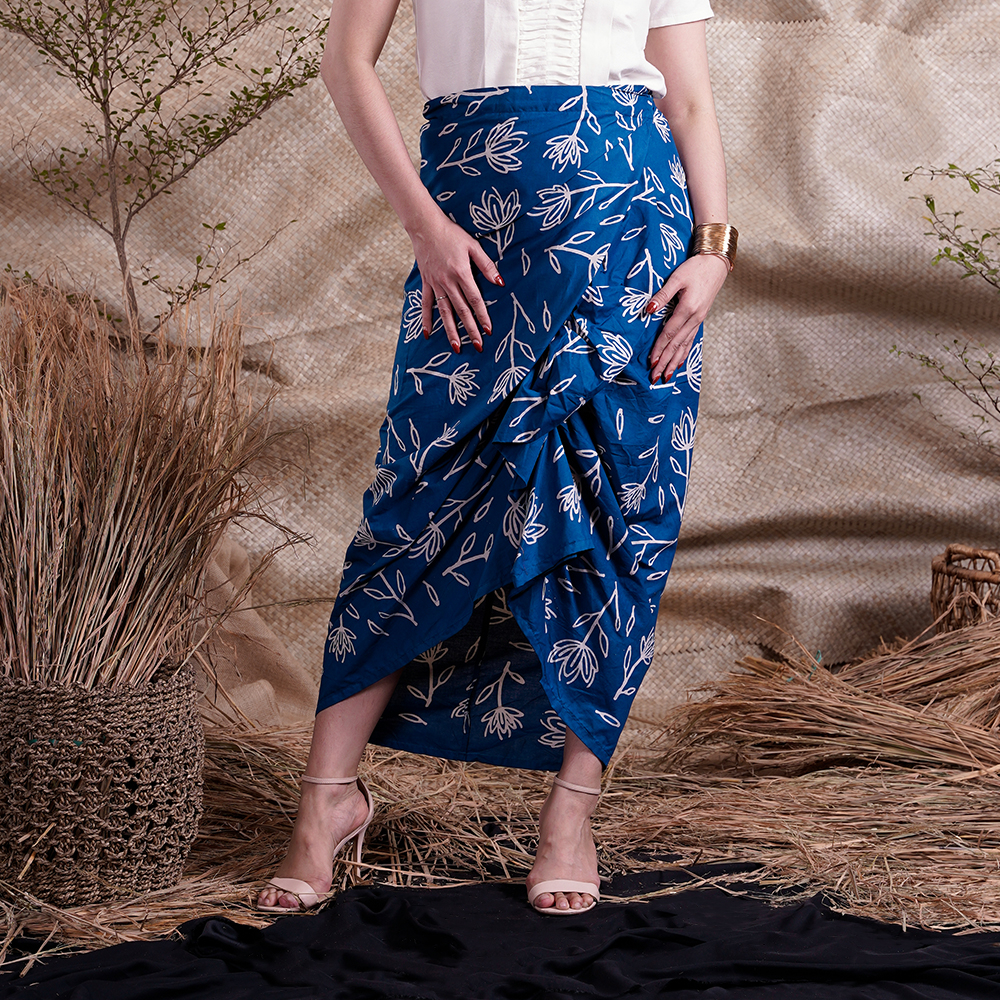 Jual NONA RARA - Lilit Rempel Warna Alam P0130, Rok Batik Kasual Modern ...