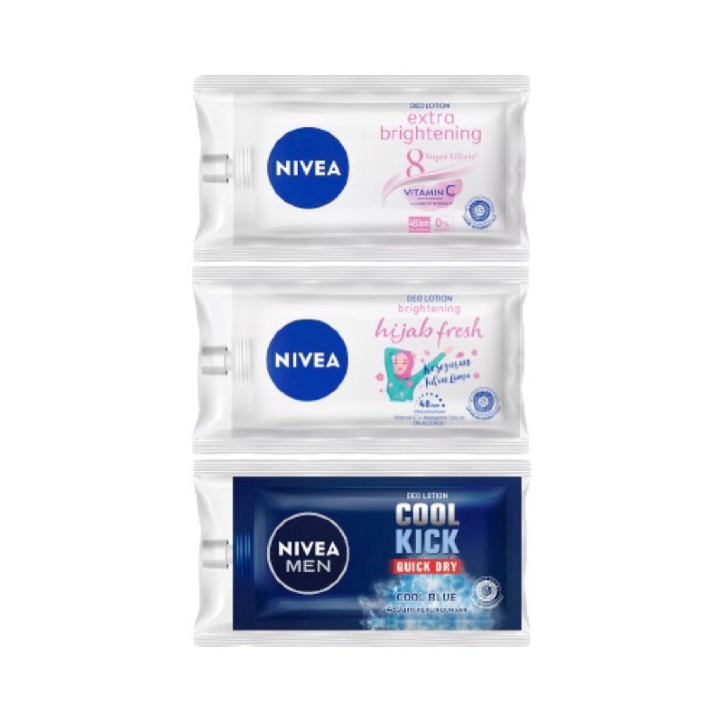 Jual NIVEA Deodorant Deo Lotion Sachet 9ml | Men Ice Cool | Hijab Fresh ...