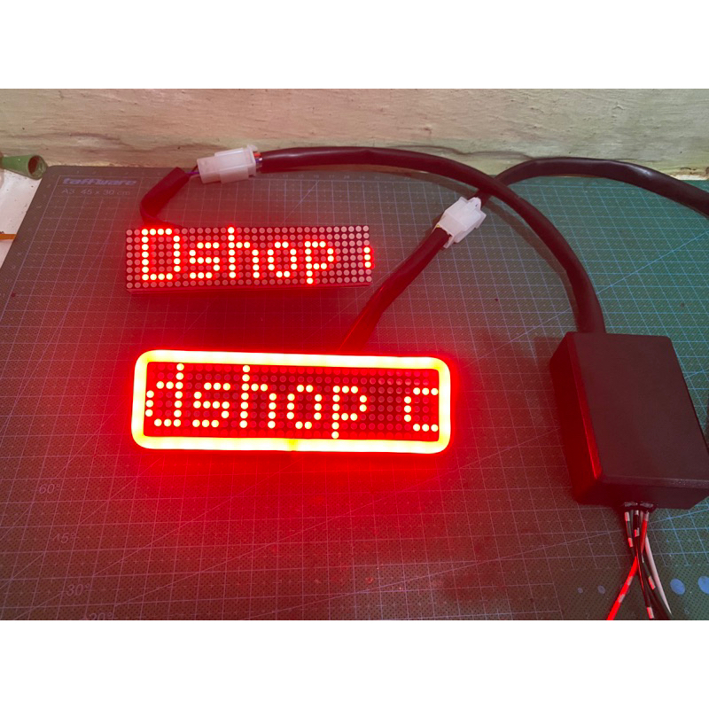 Jual Led rem running text + animasi universal (setting via hp) | Shopee ...