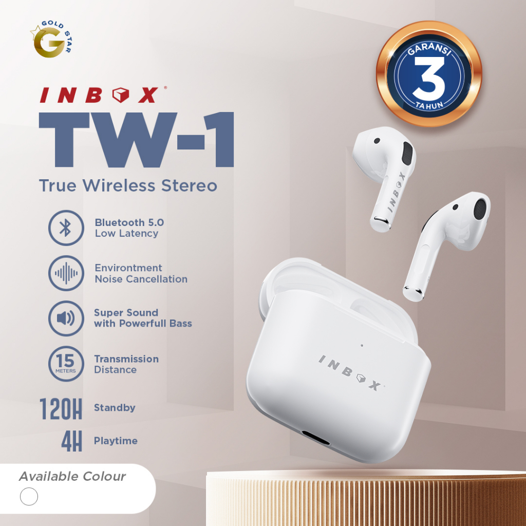 Jual Inbox TW-1 True Wireless Earphone 5.0 Headset Bluetooth TWS Mini ...