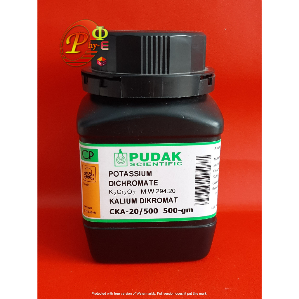 Jual Kalium Dikromat / K2Cr2O7 Pudak Per gram (Min 10 Gram) | Shopee ...