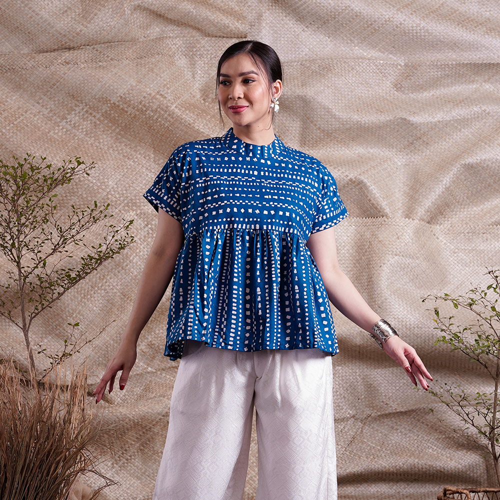 Jual NONA RARA - Nyiur Pendek Warna Alam T2080, Baju Batik Kasual ...