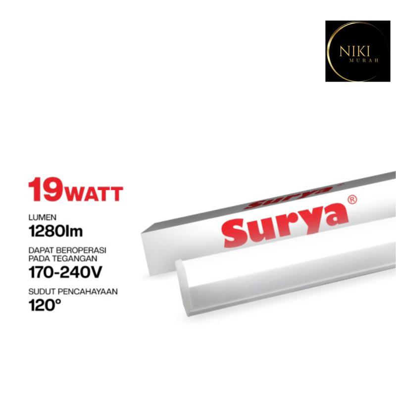 Jual Lampu Neon T5 LED 19 Watt Surya (115,5Cm) | Shopee Indonesia