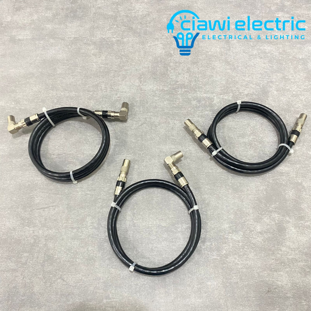 Jual KABEL ANTENA TV Jack Compression 1M - Male to Male | Shopee Indonesia