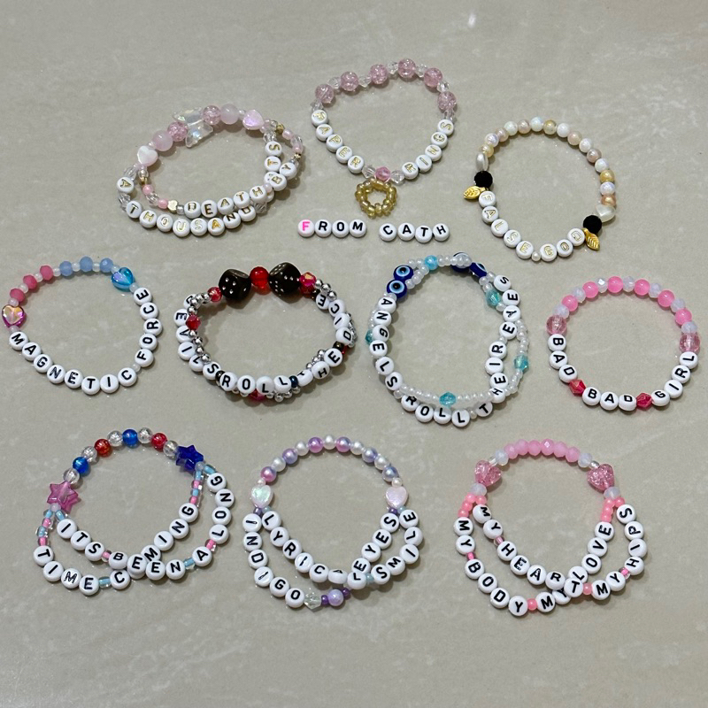 Jual LOVER - taylor swift friendship bead bracelets album songs ...