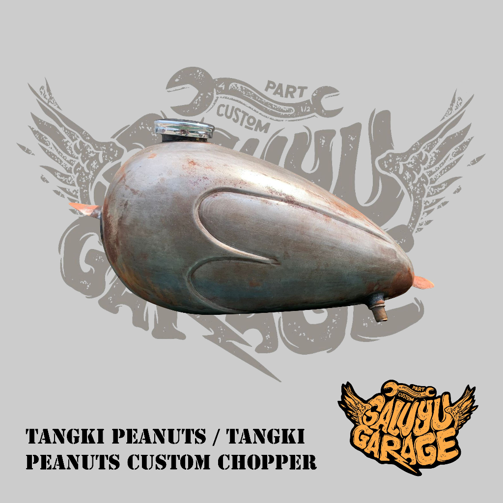 Jual Tangki Peanuts Chopper / Tangki Custom Chopper / Tangki Custom ...