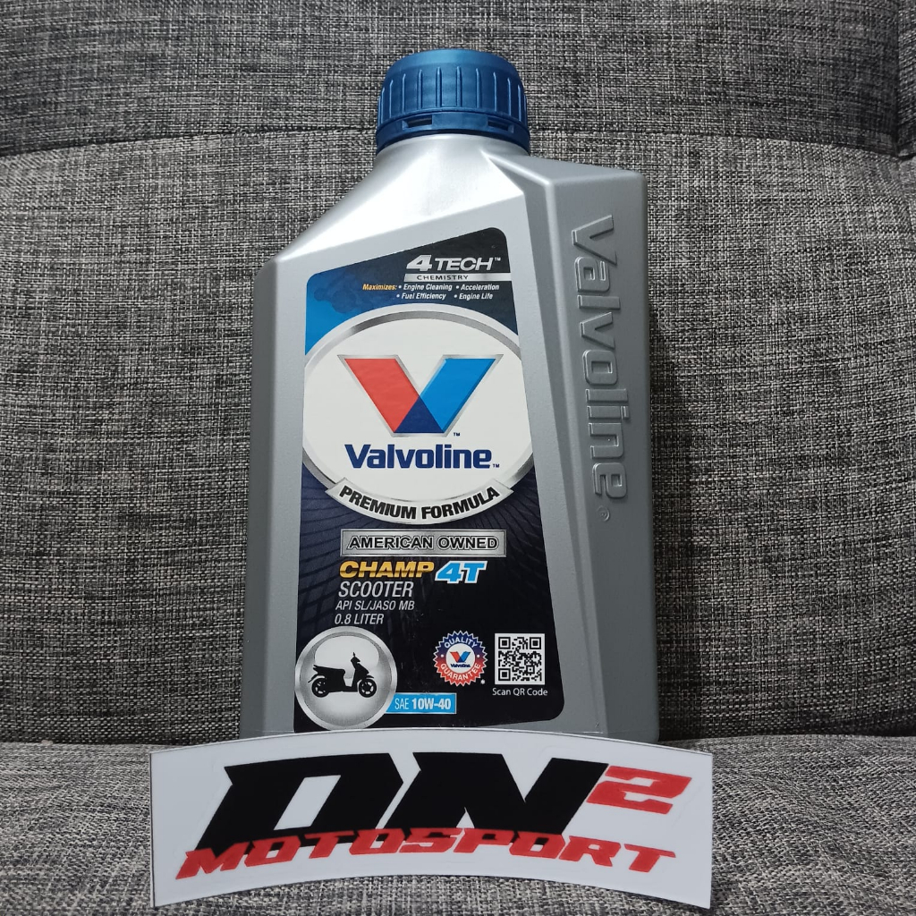 Jual VALVOLINE CHAMP SCOOTER 4T 10w30 0,8L/1L OLI MOTOR MATIC ORIGINAL 100% | Shopee Indonesia
