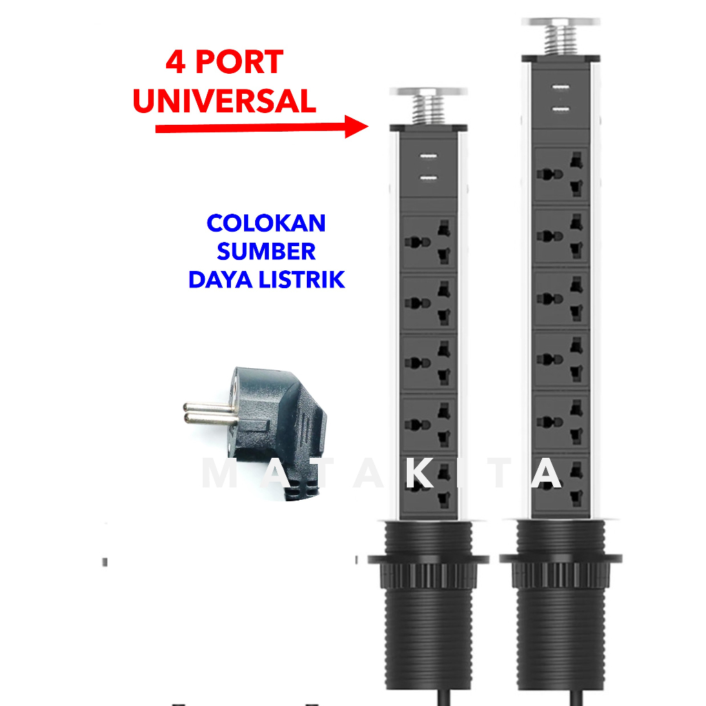 Jual STOP KONTAK TANAM USB PORT POP UP PULL UP COLOKAN MEJA | Shopee ...