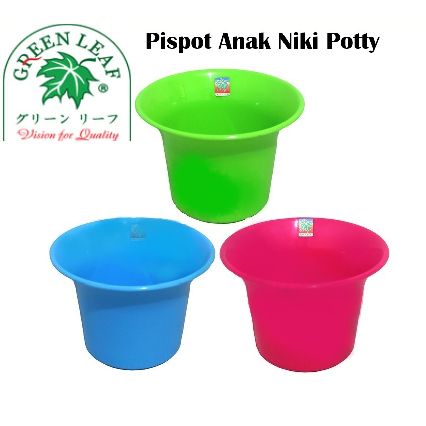 Jual Pispot Anak / Children Potty Niki Green leaf 5103 | Shopee Indonesia