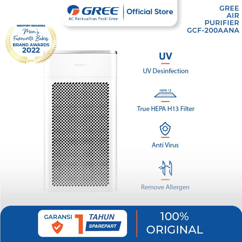 Jual GREE AIR PURIFIER GCF200AANA - Anti Bacteria - Menggunakan TRUE ...
