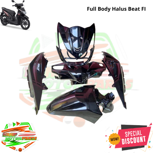 Jual Full Cover Body Halus Honda Beat Fi 2013 2014 2015 Warna Hitam ...