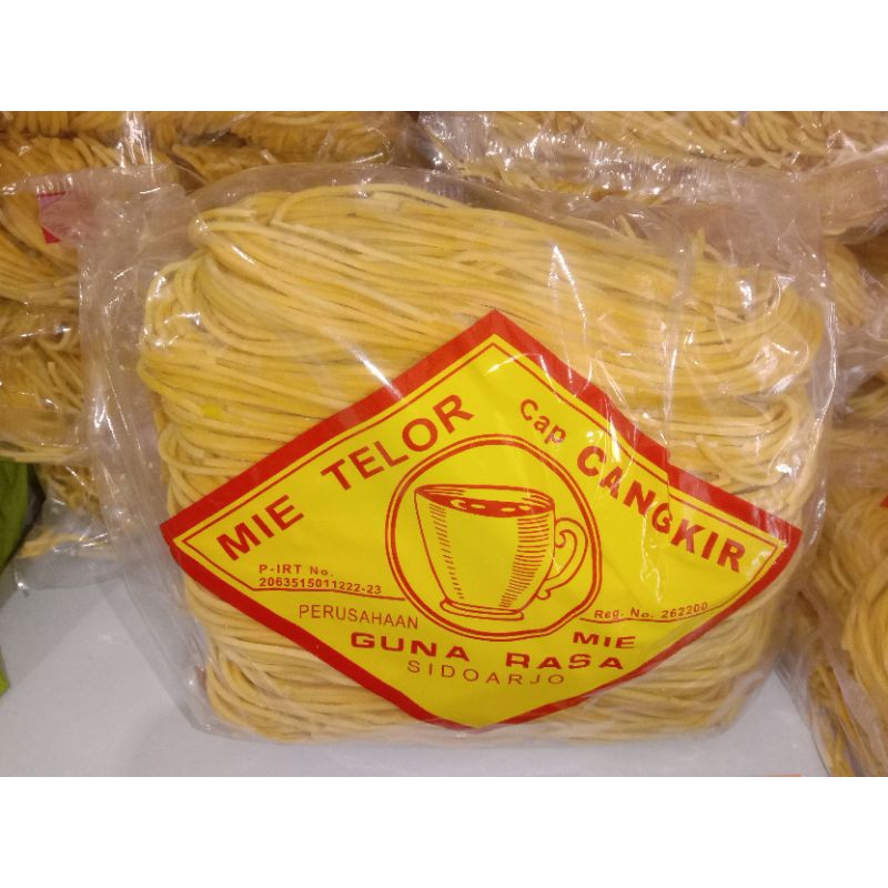 Jual Mie Telor Cap Cangkir 450 gram / Mie Telor untuk Mie Ayam / Mie ...