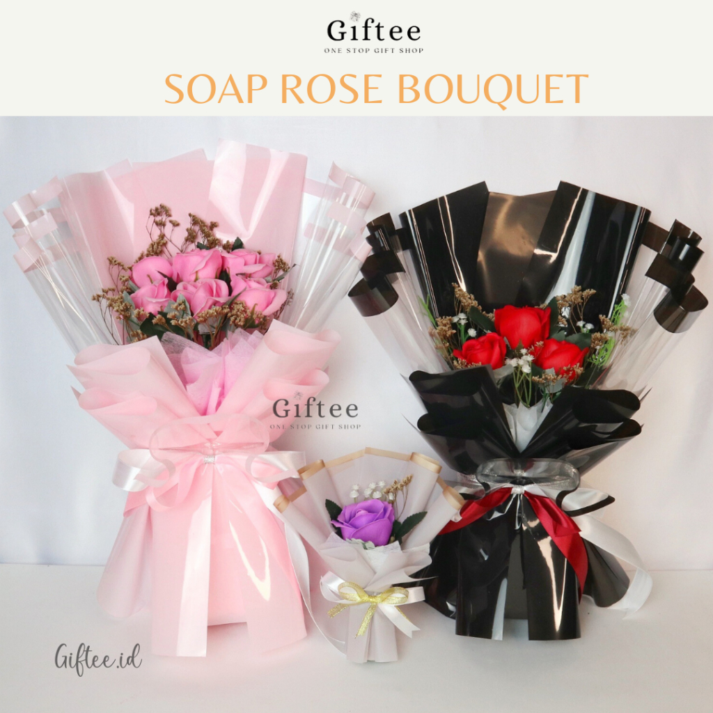 Jual BUKET BUNGA SABUN ROSYE ROSE SOAP FLOWER BOUQUET MAWAR PALSU KADO ...