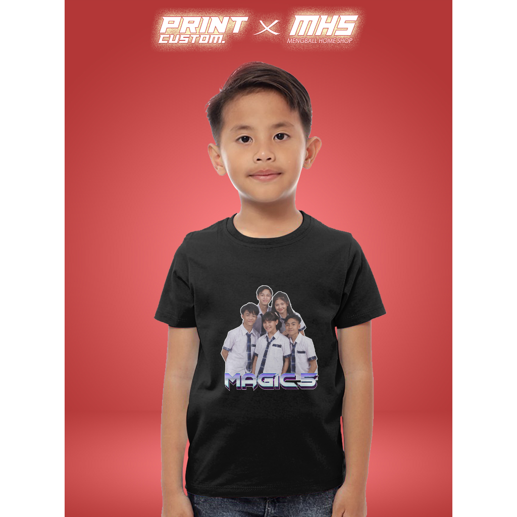 Jual KAOS MAGIC 5 ARTIS LENGAN PENDEK COTTON COMBED 30S KAOS ANAK ...