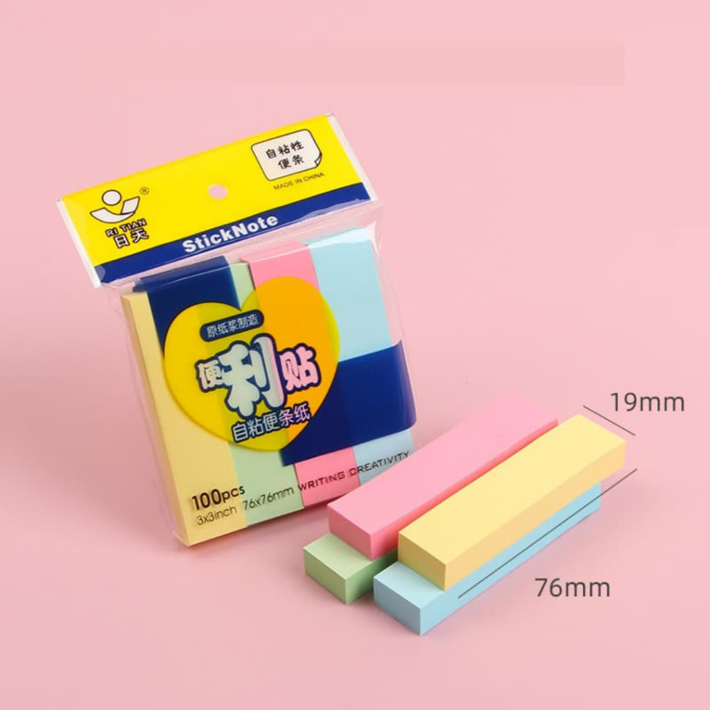 Jual [1 set 4 warna] Sticky Note Kecil Murah Isi 4 Warna / Memo Tempel ...