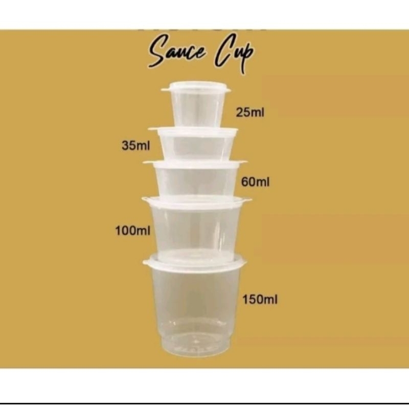 Jual Cup Puding Tutup Sambung Gelas Sauce Container Suapi Kekinian ...