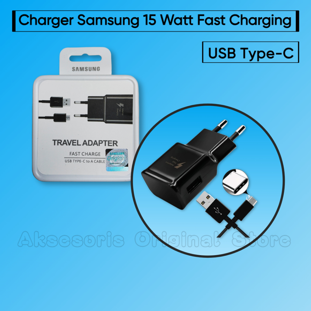 Jual Charger Fast Charging Samsung Tipe C Type C A50 A50s A51 ORIGINAL ...
