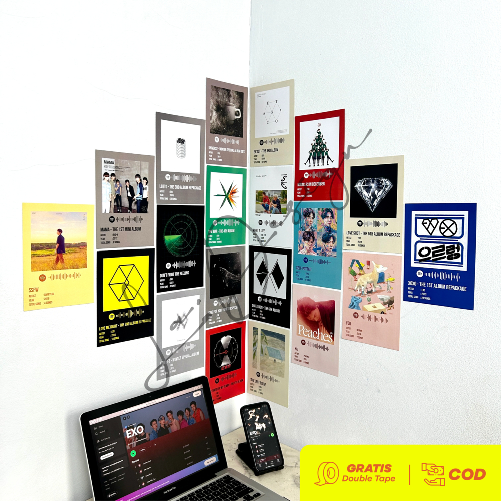 Jual Poster Album Musik Kpop EXO Spotify - Album Lagu Kpop EXO A5 [ISI ...