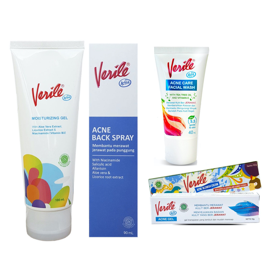 Jual Verile Acne Series - PERAWATAN JERAWAT (Acne Gel/Acne Blemish ...