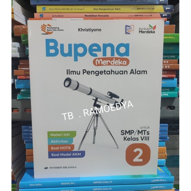 Jual Buku Bupena IPA SMP/MTs kelas VIII Kurikulum Merdeka Erlangga | Shopee Indonesia