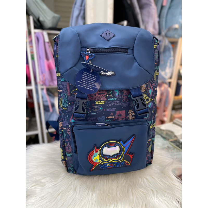 Jual Tas Ransel Anak smgl Double Deker New Astronot Planet Senior Navy ...