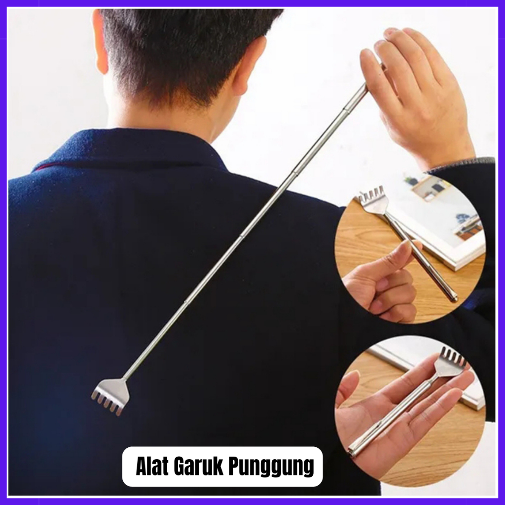 Jual Alat Garuk Punggung Extendable Telescopic Stainless Steel Alat ...
