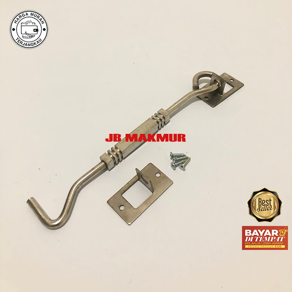 Jual Hak Angin Jendela 8 inch Stainless / Cantolan Penahan Jendela 8 inch / window hook 8 inch ...