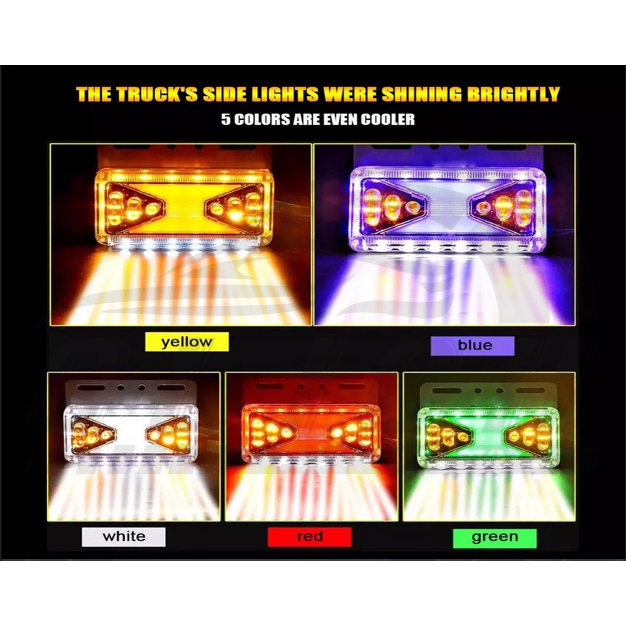 Jual Lampu Bak Truk 24V Sein Running /LED Bak Truck Segitiga Model Terbaru TR 29 Running ...