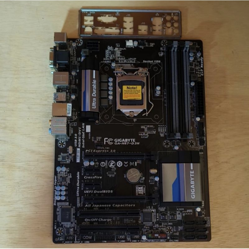 Jual MOBO/MOTHERBOAD GIGABYTE H87-D3H ATX LGA 1150 / 4 SLOT RAM DDR3 ...