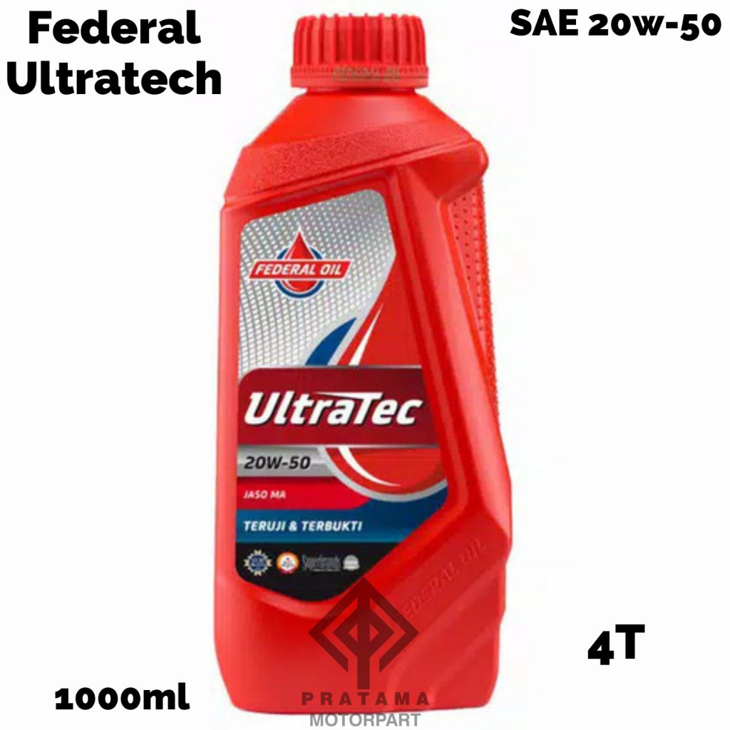 Jual Oli Mesin Federal Ultratec 4T 20W-50 1 Liter Original | Shopee ...