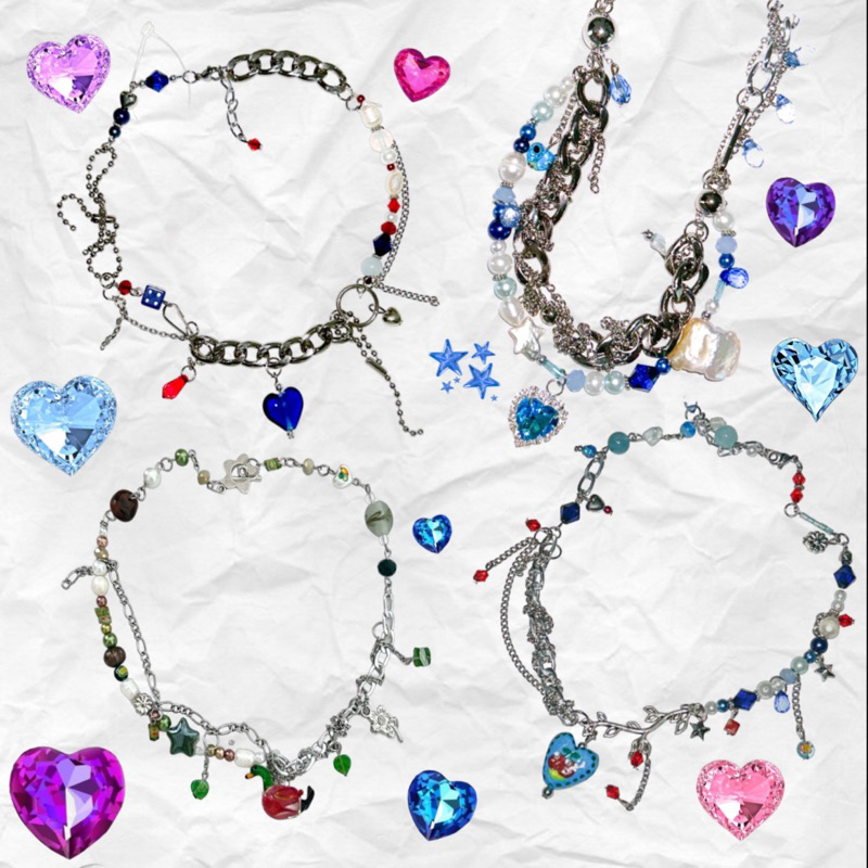 Jual coolgirlriot | Fun Necklaces Chain Necklace Pearl Necklace Beaded ...