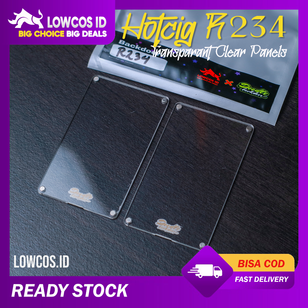 Jual Hotcig R234 Cover Panel Door Transparent Clear Panel Depan + Panel ...