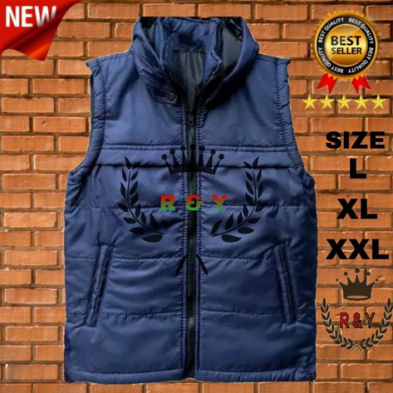 Jual Jaket Rompi Parasut Rompi Motor Tahan Angin Hitam dan Navy ...
