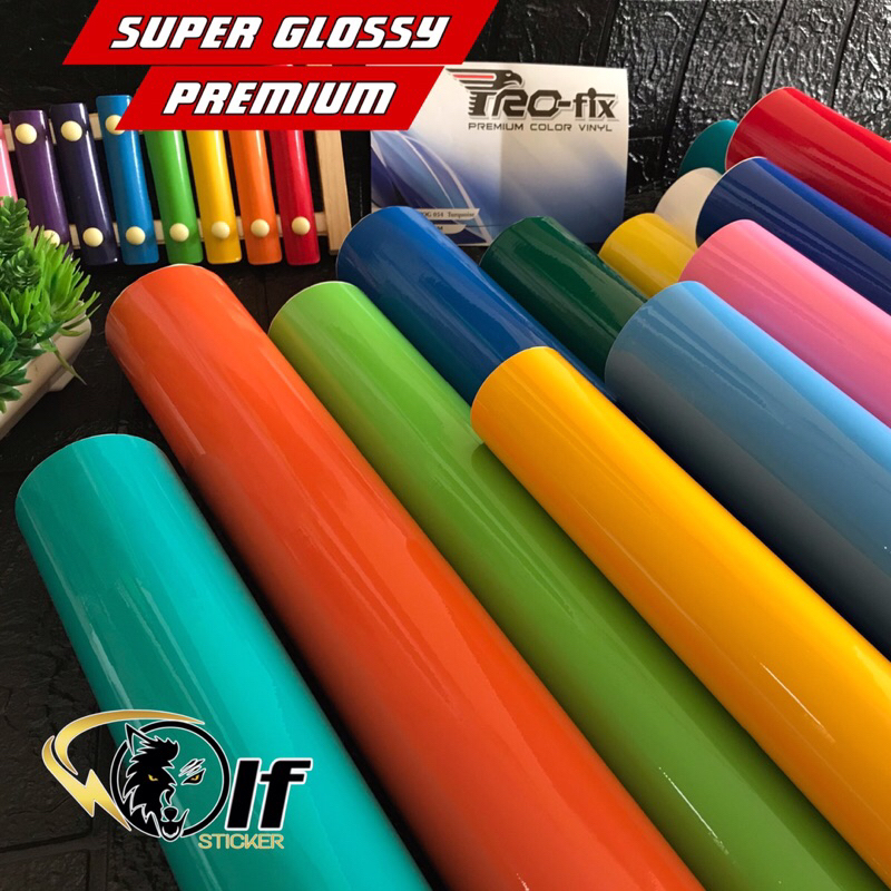 Jual Skotlet profix glossy mengkilap lebar 45cm x Panjang 50cm sticker ...