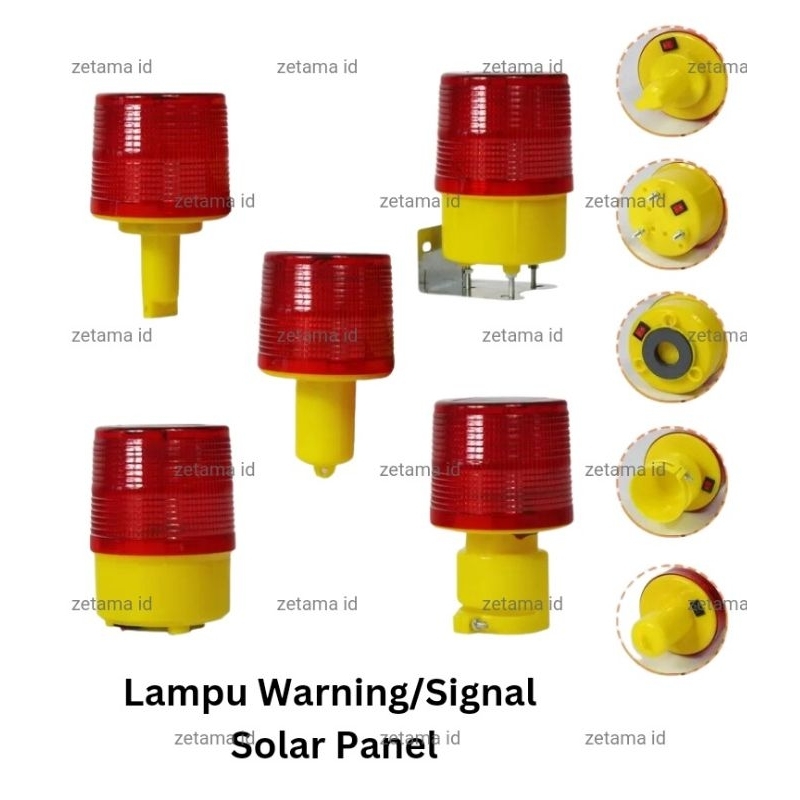 Jual Lampu Signal Tower Warning Light Solar Panel Wireless Lampu Proyek ...