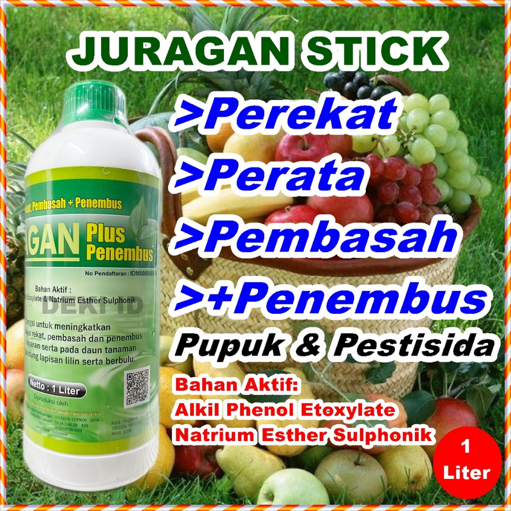 Jual Juragan Stick 1 Liter Perekat Perata Pembasah Penembus Pestisida ...