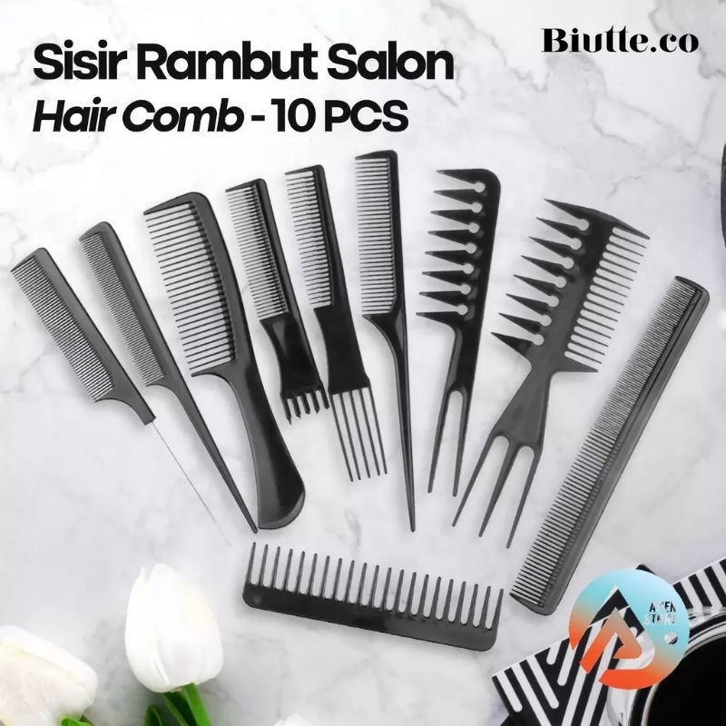 Jual APEN 10pcs Sisir Rambut Salon Hair Comb Perawatan Alat Kecantikan ...