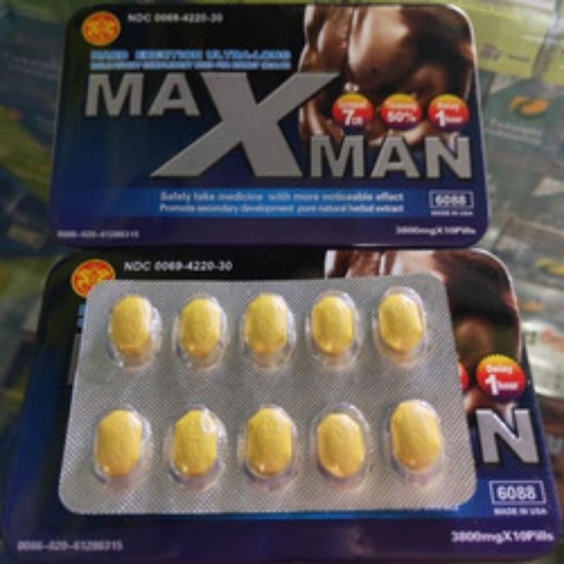 Jual MAXMAN ORIGINAL ISI 10 BUTIR PENAMBAH STAMINA PRIA | Shopee Indonesia