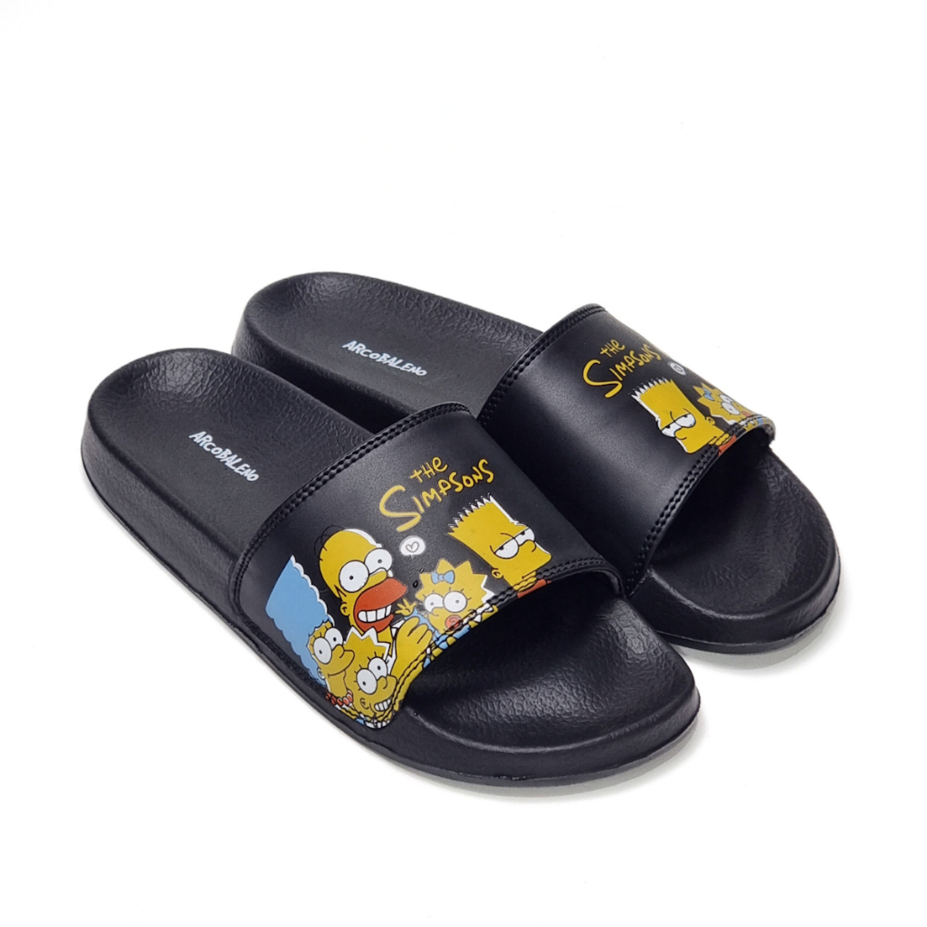 Jual Sandal slop the simpsons Sandal slop karet sandal slide slip on ...